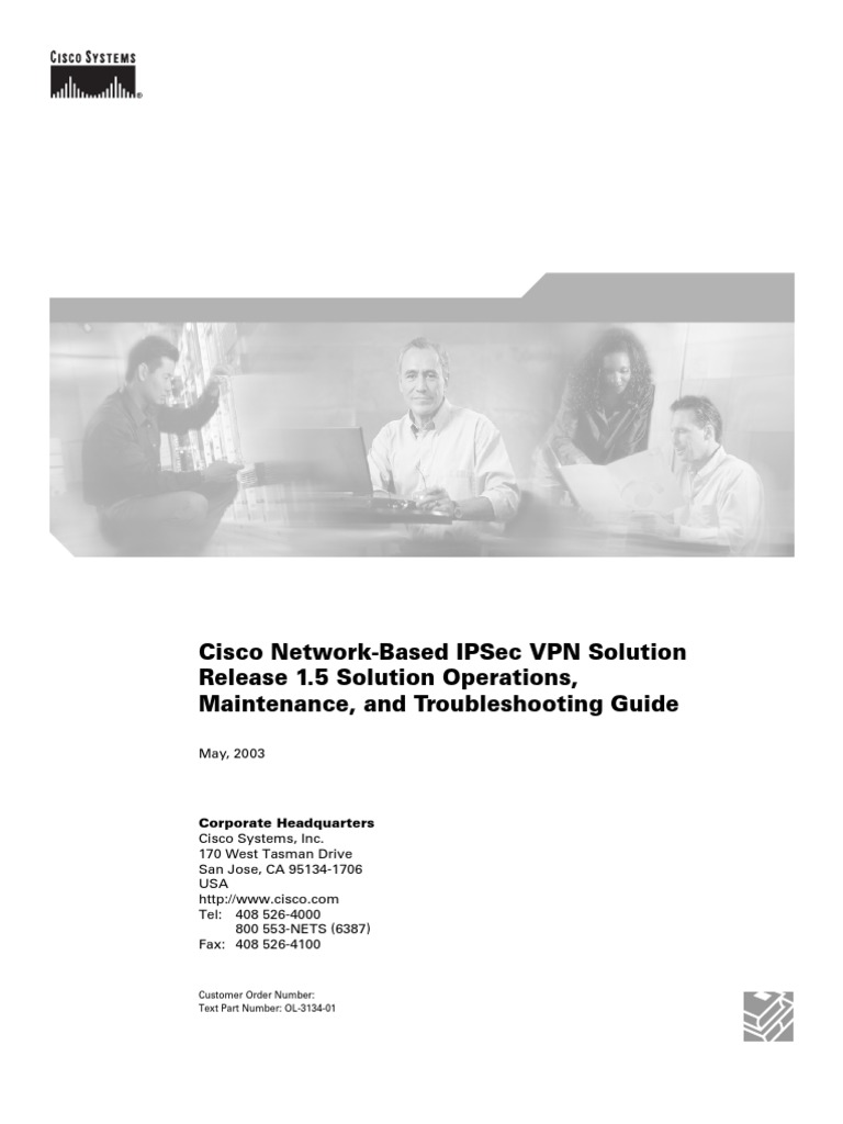 Cisco Network-Based Ipsec VPN Solution Release 1.5 Solution Operations, Maintenance, and ...