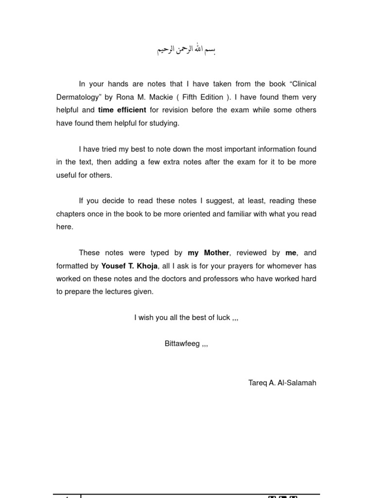 Derma - Introduction, Psoriasis, Cutaneous Infections, Dermatitis and Eczema - DocShare.tips